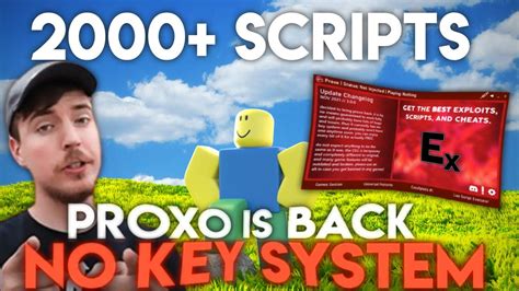 Proxo Is Back No Key System Roblox Exploit Youtube