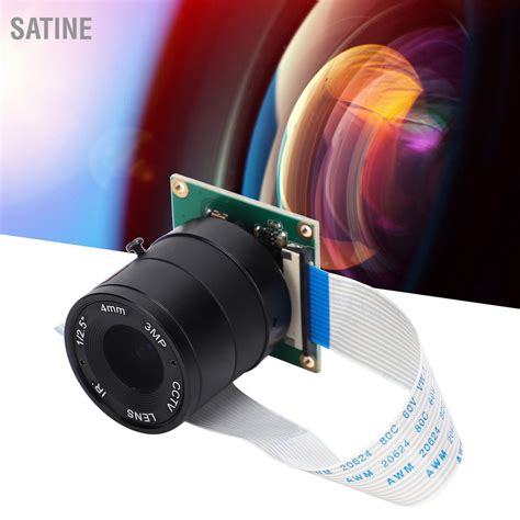 Satine โมดูลกล้องสีเขียวสำหรับ Raspberry Pi 4 3b Hdmi 1080p เลนส์ขนาด