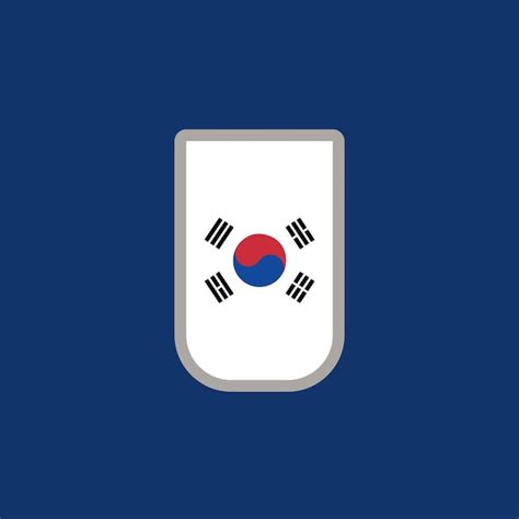한국 국기 템플릿의 그림 프리미엄 벡터