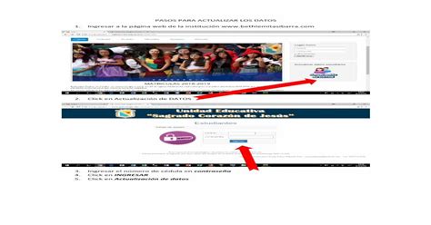 Pasos Para Actualizar Los Datos 1 Ingresar €¦ · Pasos Para Actualizar