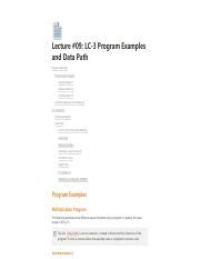 LC Program Examples And Data Path Multiplication Course Hero