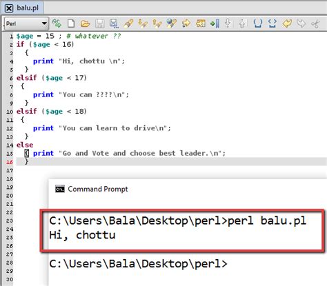 Perl Decision Making Statements And Loops ~ Balas Trainee Portal