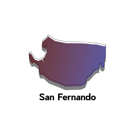 San Fernando Map City Administrative Division Of Philippines Country