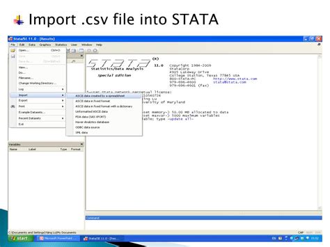 Ppt User Guide Of Regression In Stata Powerpoint Presentation Free