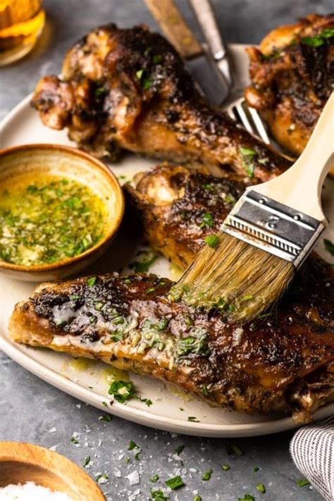 Garlic And Herb Butter Crispy Baked Turkey Wings Modern Farmhouse Eats