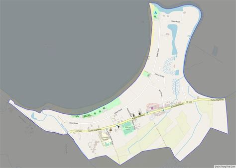 Map Of Hanalei Cdp Thong Thai Real