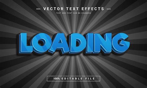 Premium Psd Loading 3d Text Style Effect Psd Template