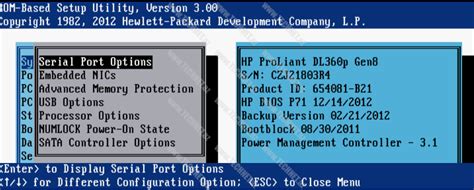 Hp Proliant Dl 360 Gen8 Server Rom Based Setup Utility Yusifbəyli Bilik Bazası