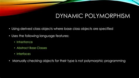 Polymorphism In C Treating Different Types Of Objects As If They Were The Same Type Pulp