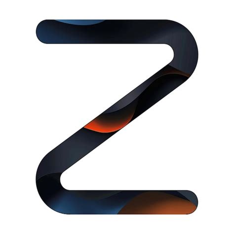 Premium Photo Z Icon Dark Black Orange Waves Texture Premium Photo Z Icon Dark Black Orange Waves Texture