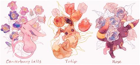 Eevee Umbreon And Espeon Pokemon Drawn By Oharu Chan Danbooru