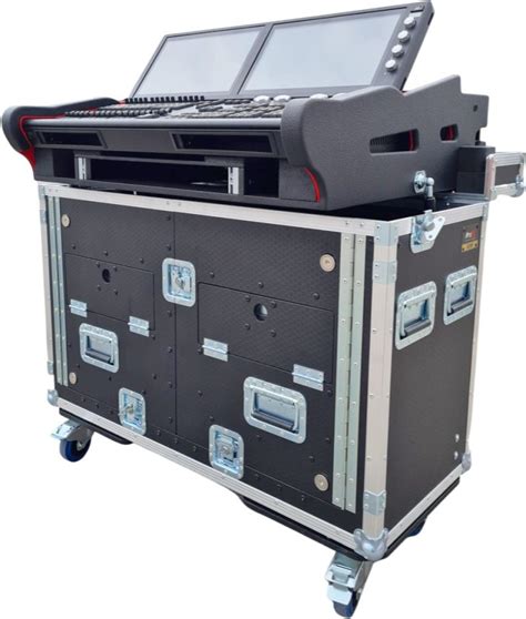 Flip Ready Hydraulic Console Case For Chamsys Magicq Mq500m W 2u Rack
