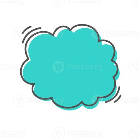 Hand Drawn Text Box Cute Cartoon Style Talking Dialogue 28177076 Png