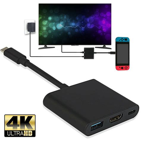1080p 4k Hdmi Adapter For Switch Usbc Hdmi Converter Type C Hub Adapter