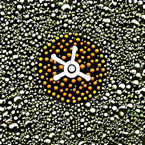 Viruses And Bacteria Of Various Shapes Against A Blue Background