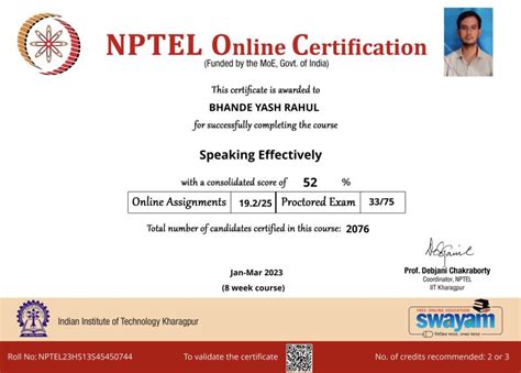 Yash Bhande On Linkedin Certificateofcompletion Speakingeffectively