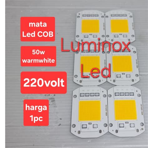 Jual Mata Led Pju Cobra 50w 50 Watt Chip Sorot Cob 50watt 3000k Warm 220v Jakarta Barat