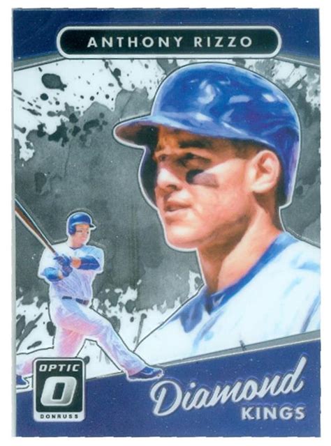 Anthony Rizzo Baseball Card Refractor 2017 Donruss Optic 5 Diamond