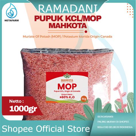 Jual Pupuk KCL MOP Mahkota 1kg Shopee Indonesia