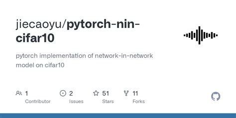 GitHub Jiecaoyu Pytorch Nin Cifar10 Pytorch Implementation Of