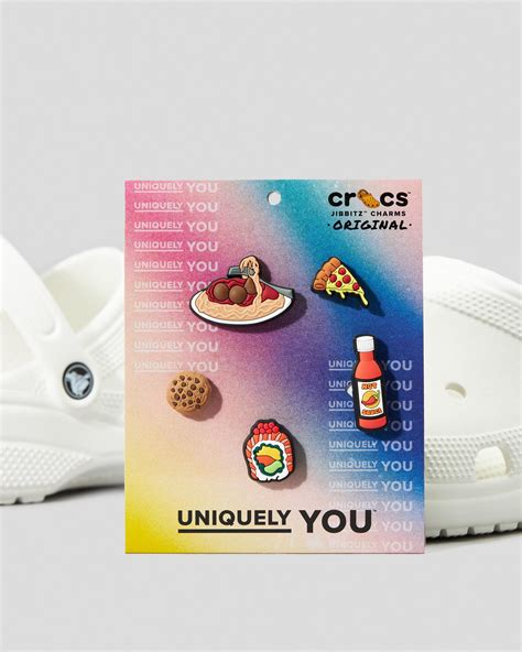 Shop Crocs Food Lovers Jibbitz 5 Pack In Multi Fast Shipping And Easy