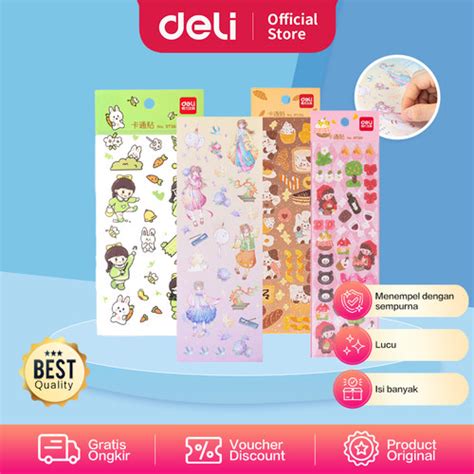 Jual Deli Stiker Hias Sticker Lucu Berbagai Desain BT1XX Type 12