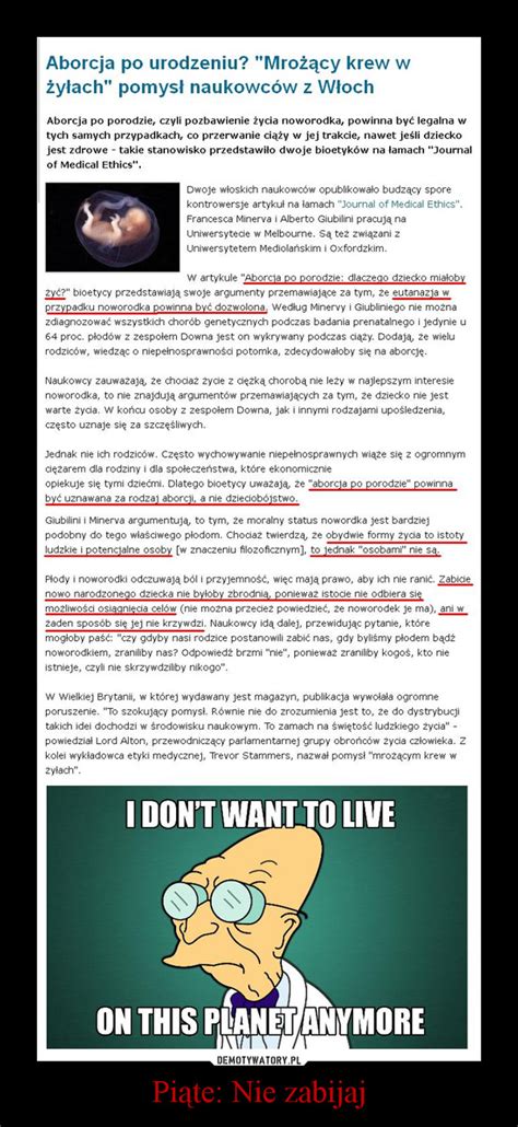 Piąte Nie zabijaj Demotywatory pl