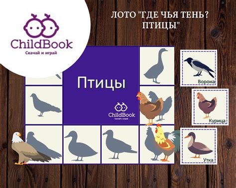 Лото «Где чья тень? Птицы» - Логопедические пособия и интерактивные ...