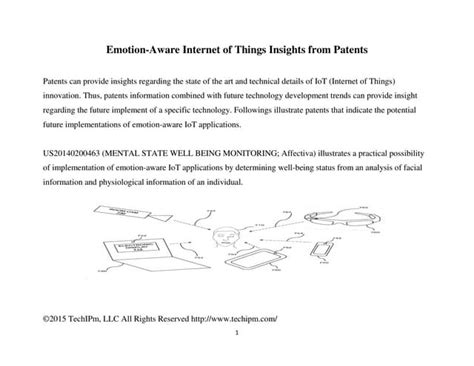 Emotion Aware Internet Of Things Insights From Patents Ppt
