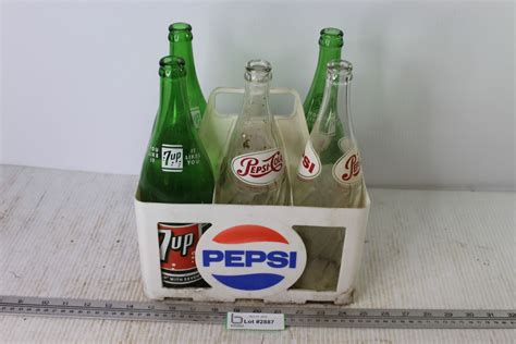 Plastic Pepsi Case 3 7up 2 Pepsi Cola Bottles Bodnarus