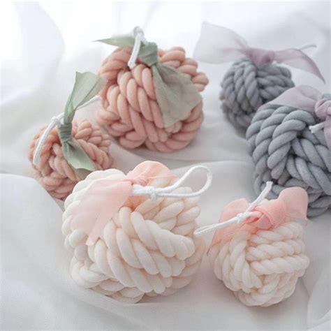 양모 모양 양초 실리콘 몰드 Diy 향기 나는 양초 몰드 수제 석고 석고 석고 아로마 테라피 비누 만들기 왁스 몰드