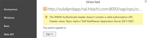 unable to connect to sap odata feed in power bi microsoft fabric