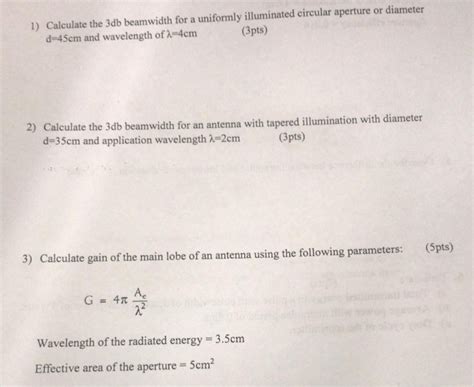 Solved Calculate The Db Beamwidth For A Uniformly Chegg