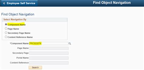 Find Peoplesoft Navigation For A Component Using Pia Peoplesoft Tutorial
