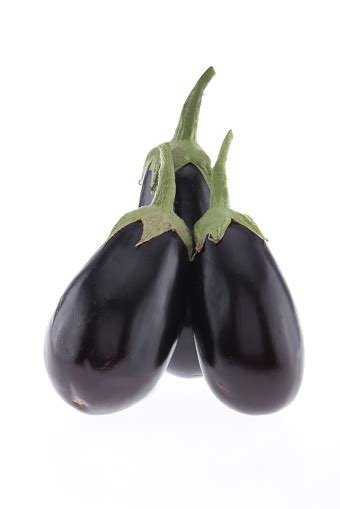 클리핑 경로와 전체 깊이의 필드가 있는 흰색 배경에 고립된 가지 브린잘 또는 오베르진 가지 채소에 대한 스톡 사진 및 기타