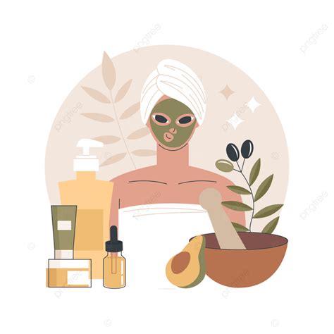 유기농 화장품 추상적 인 개념 벡터 일러스트 레이 션 완전 채식 에코 파스텔 Png 일러스트 및 벡터 에 대한 무료 다운로드 Pngtree