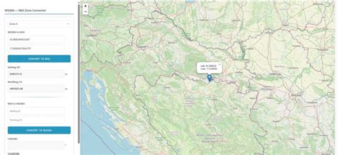 Geographic Coordinate Conversion Tools Wgs84 ↔ Mgi Map Converter Geographytech