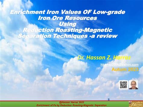 Enrichment Iron By Reduction Roasting Magnetic Separationpdf