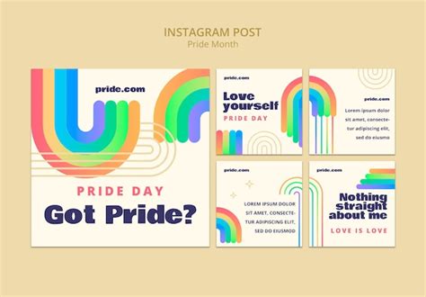 Free Psd Pride Month Celebration Instagram Posts