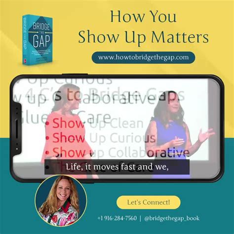 Bridgethegapbook On Linkedin How You Show Up Matters