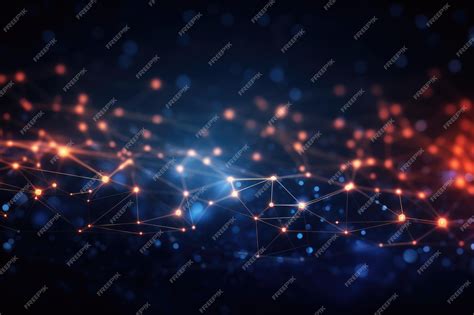 premium ai image abstract computer technology network structure