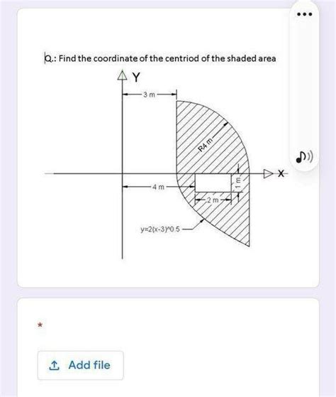 Solved 12 Find The Coordinate Of The Centriod Of The