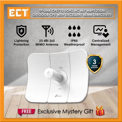 Tp Link Cpe Ghz Ac Mbps Dbi Outdoor Cpe With Excellent Beam Directivity