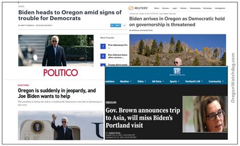 Flood Of Embarrassing Headlines Follow Oregon Biden Visit The Oregon