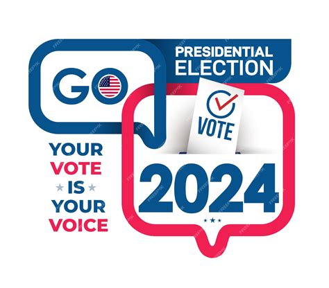 Premium Vector Template Usa 2024 Presidential Elections Event Banner