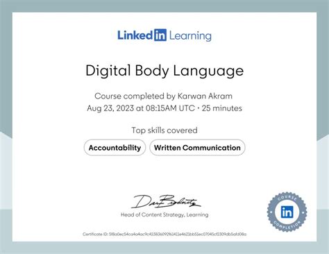 Karwan Akram On Linkedin Certificate Of Completion