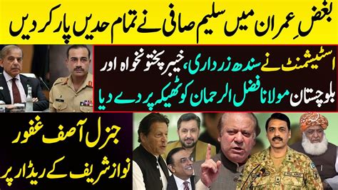 Salim Safi Made Important Revelations About Pdm Imran Khan And The Army