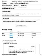 Module Lesson Knowledge Check Pdf Course Hero
