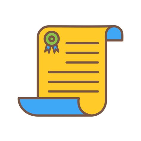 Unique Diploma Vector Icon 24428224 Vector Art At Vecteezy