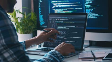 Premium Photo Programmer Working In A Software Development